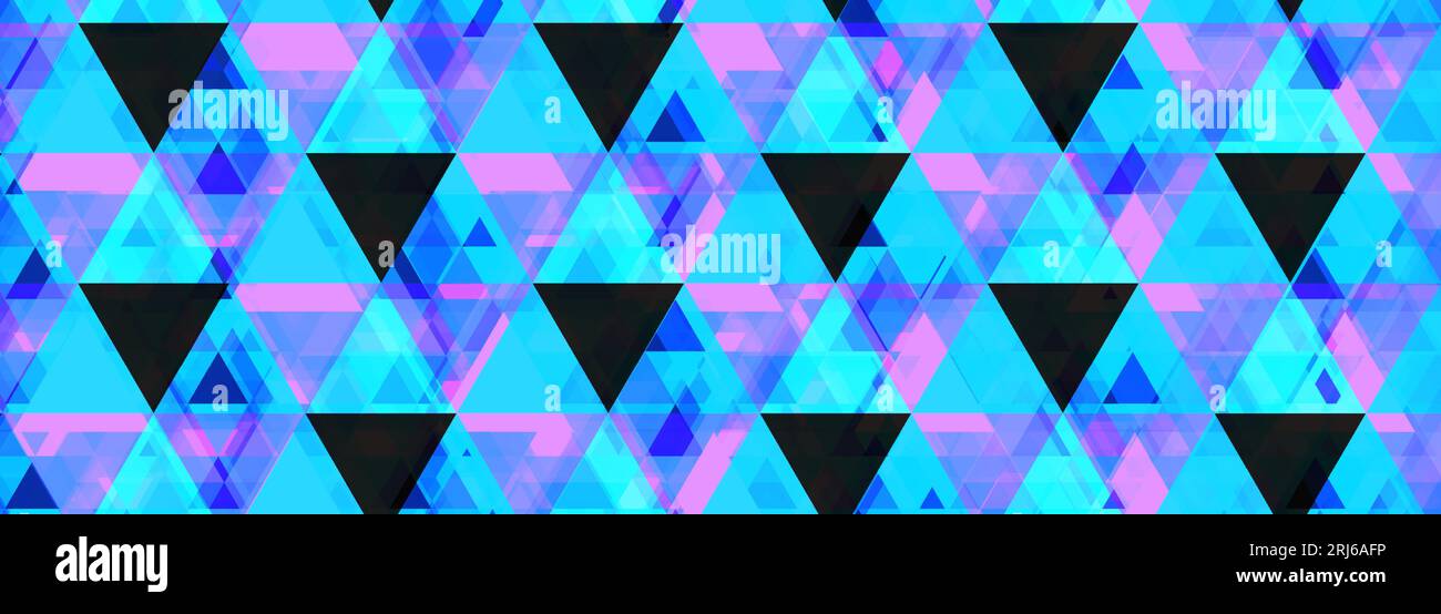 Abstract background with triangular elements geometric 3d texture. Wide ...