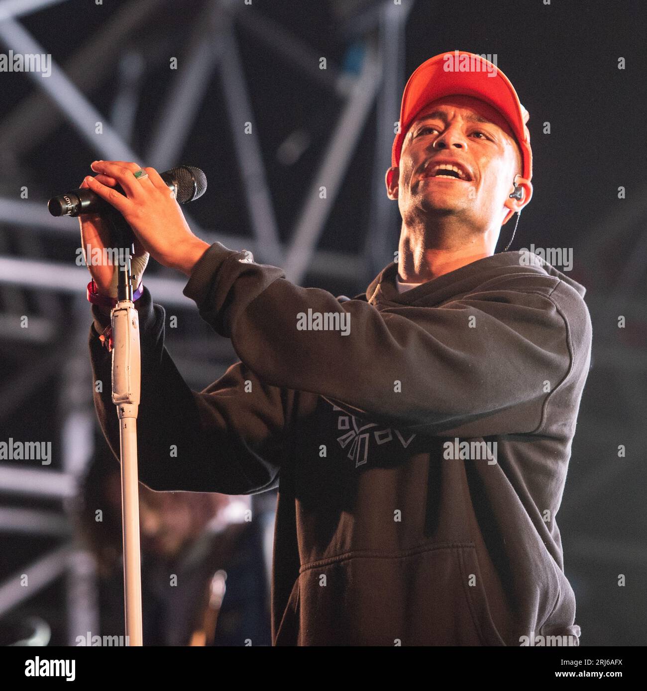 Loyle Carner on the Grand Central Stage Boomtown Fair 2023 Stock Photo ...