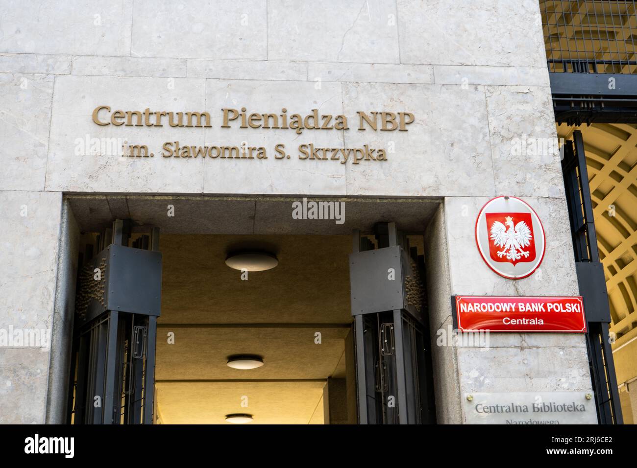 National Polish Bank NBP, Narodowy Bank Polski. Money Center. Centrum Pieniadza headquarters ...