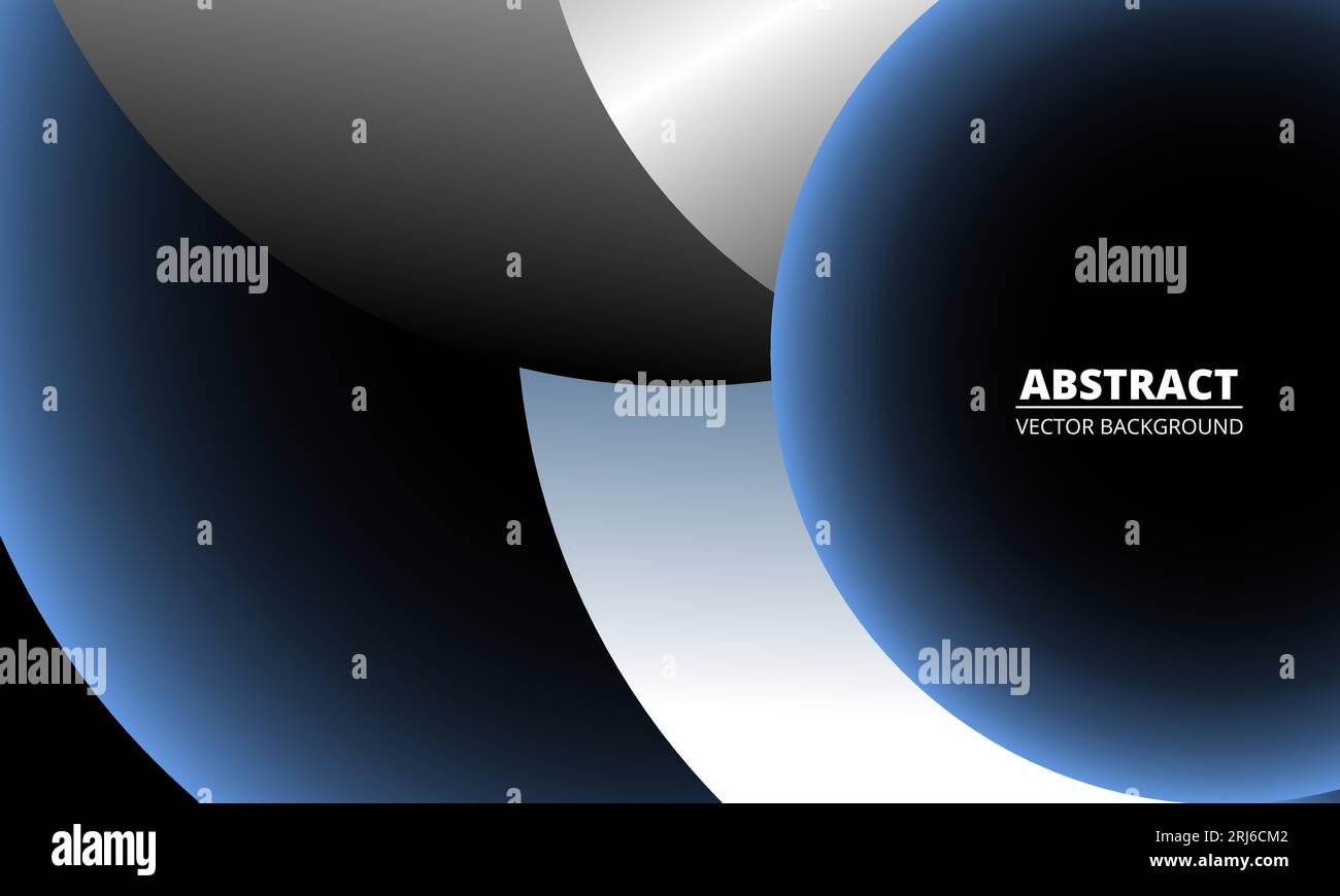 Abstract geometric background with dark blue and white circles for ...