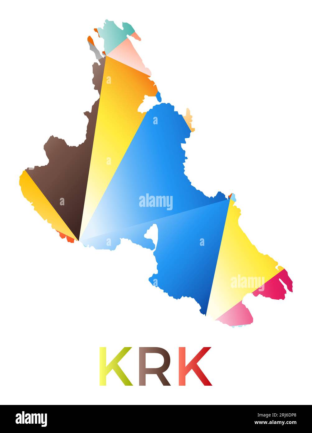 Krk logo design hi-res stock photography and images - Alamy