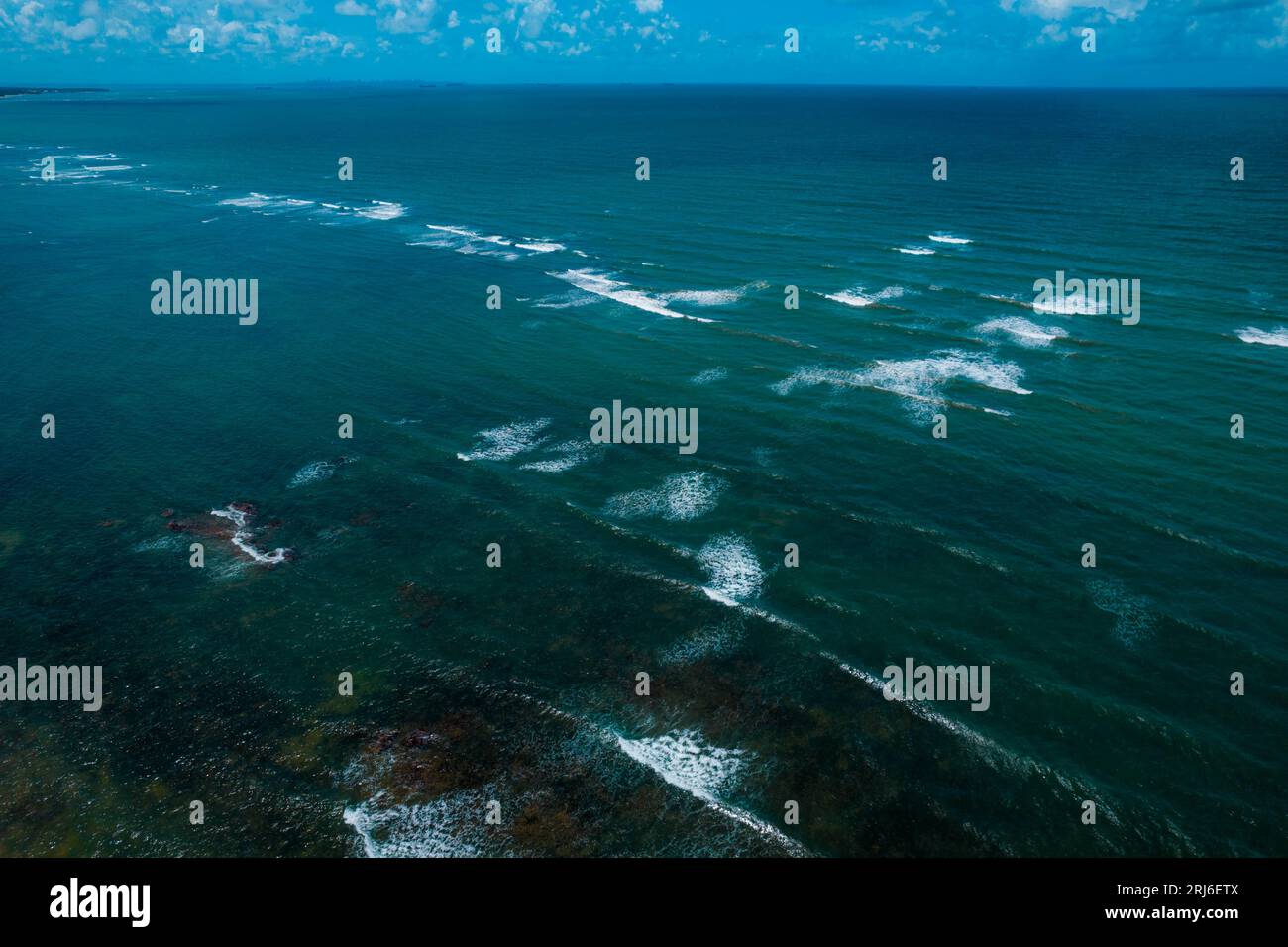 An aerial view of a vast open expanse of the ocean Stock Photo - Alamy