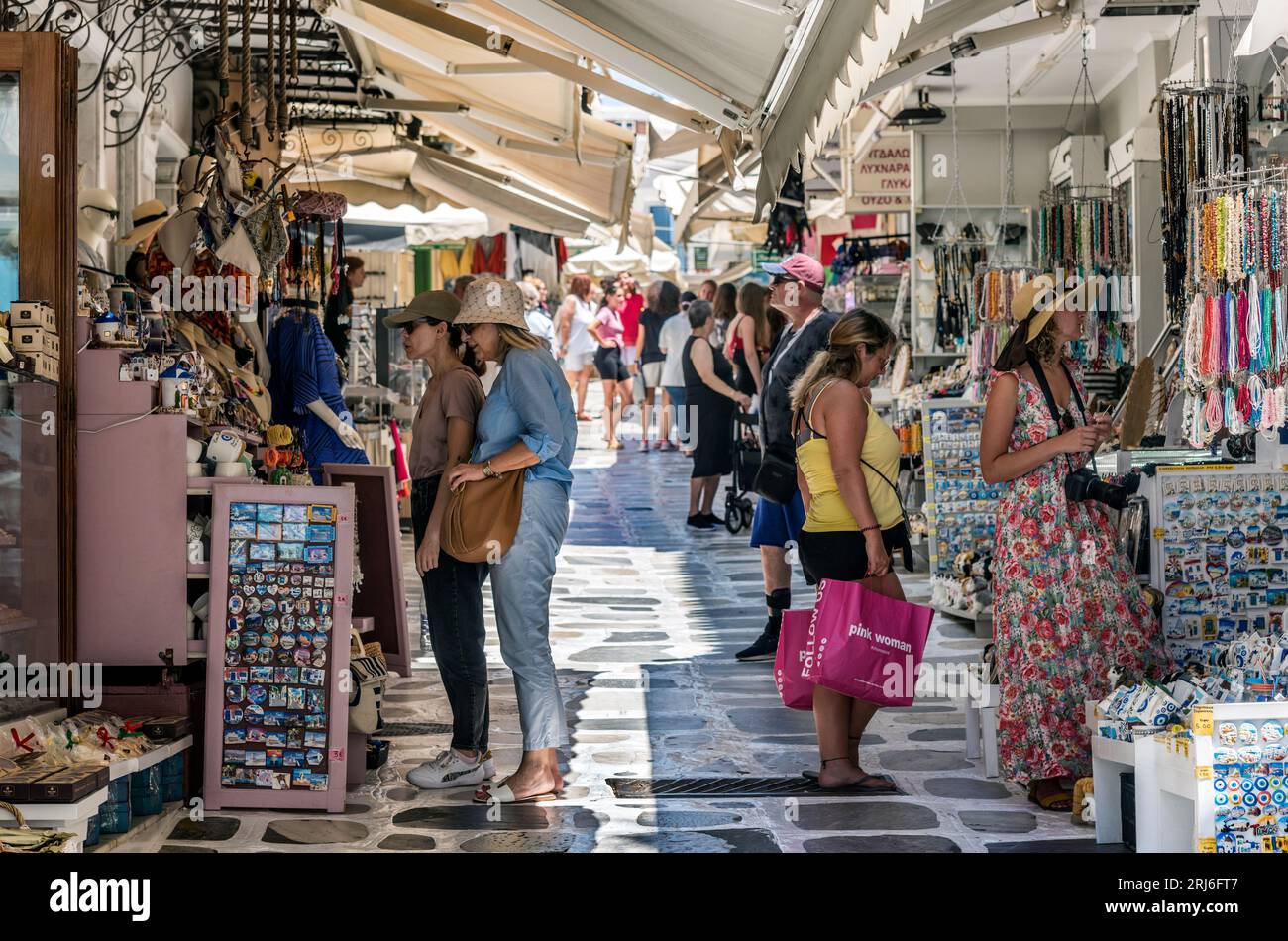 Shopping in tinos town hi-res stock photography and images - Alamy