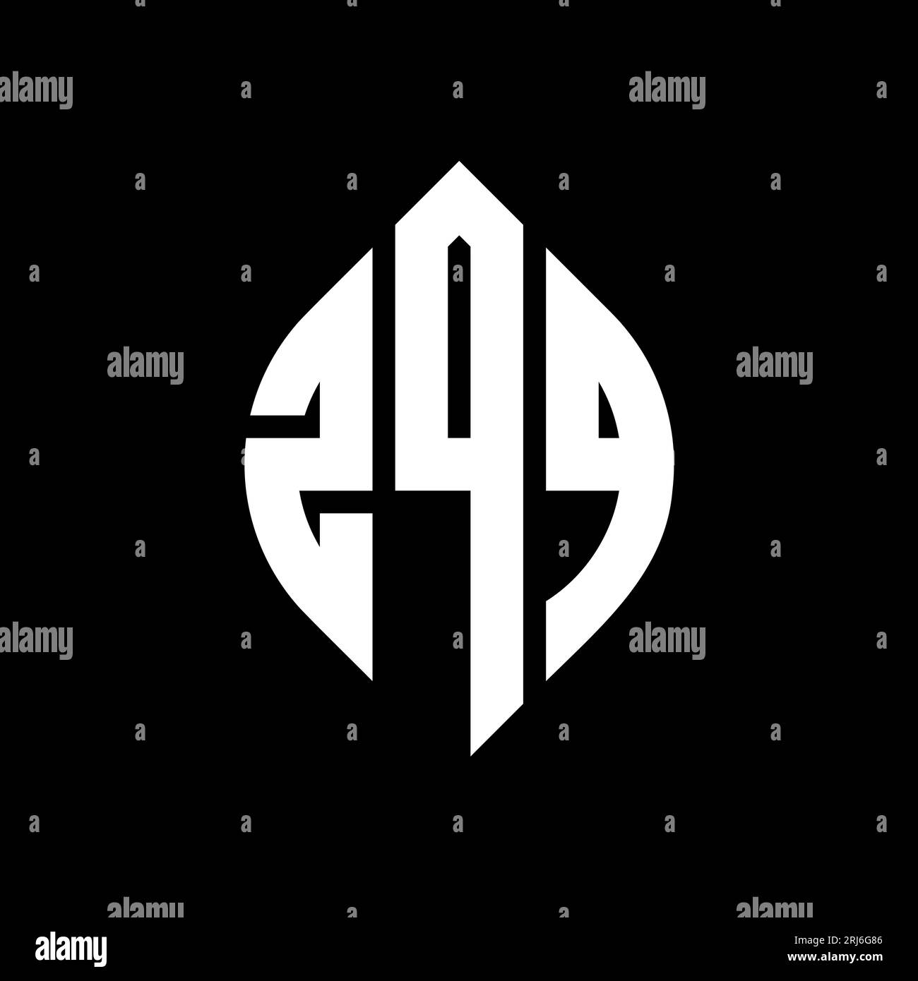 Zqq font Stock Vector Images - Alamy