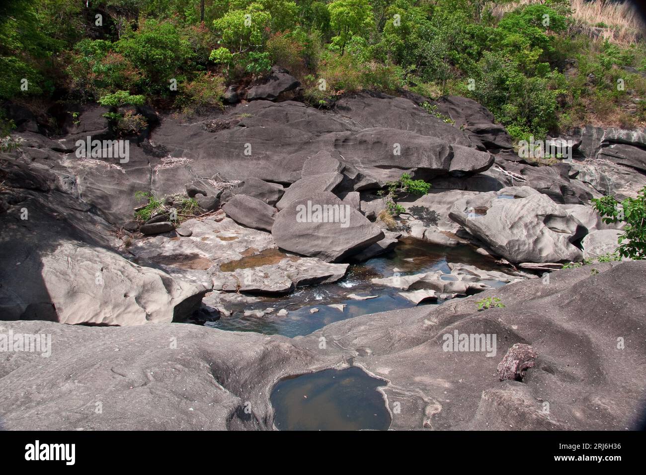 The Black Rocks Formations at Vale da lua or Valley of the Moon Stock ...