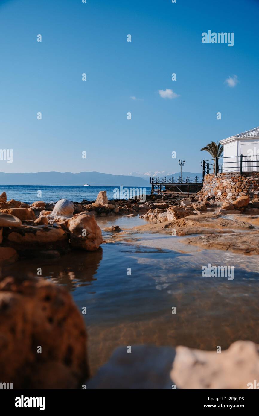 Bathing hot springs in euboea island greece winter 2021 freezing ...