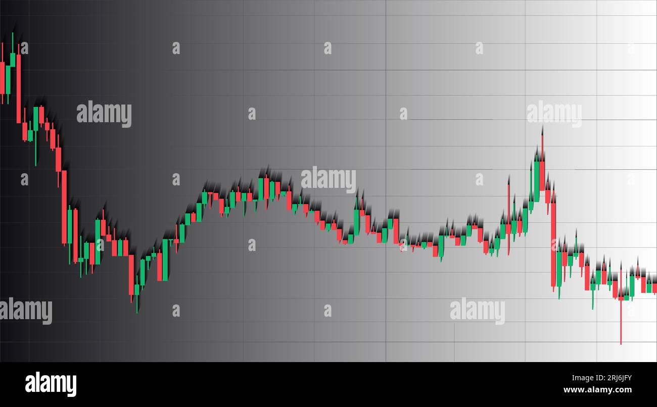 Forex trading graph in graphic concept suitable for financial ...