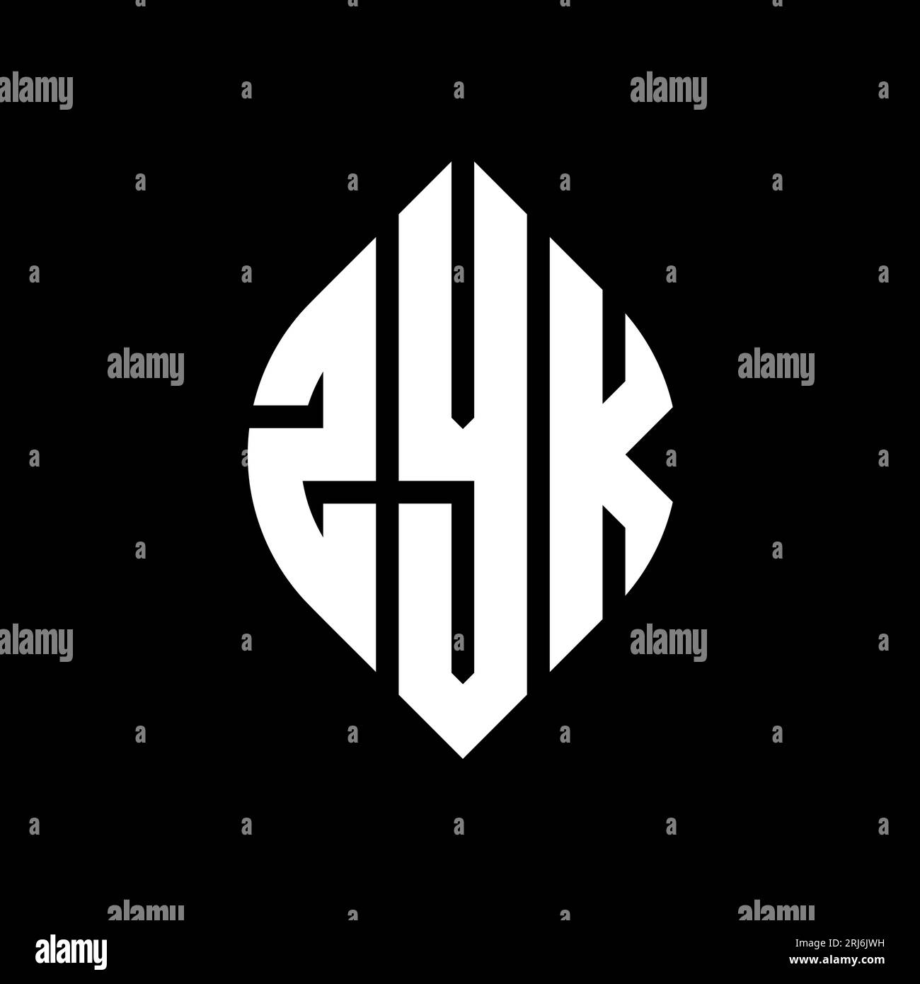Zyk logo design Black and White Stock Photos & Images - Alamy