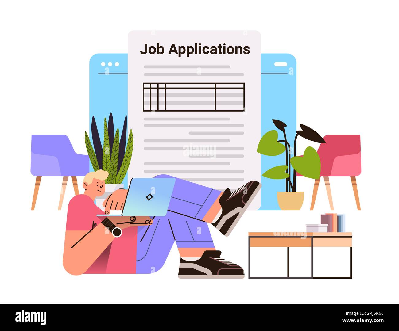 Applying job Stock Vector Images - Alamy