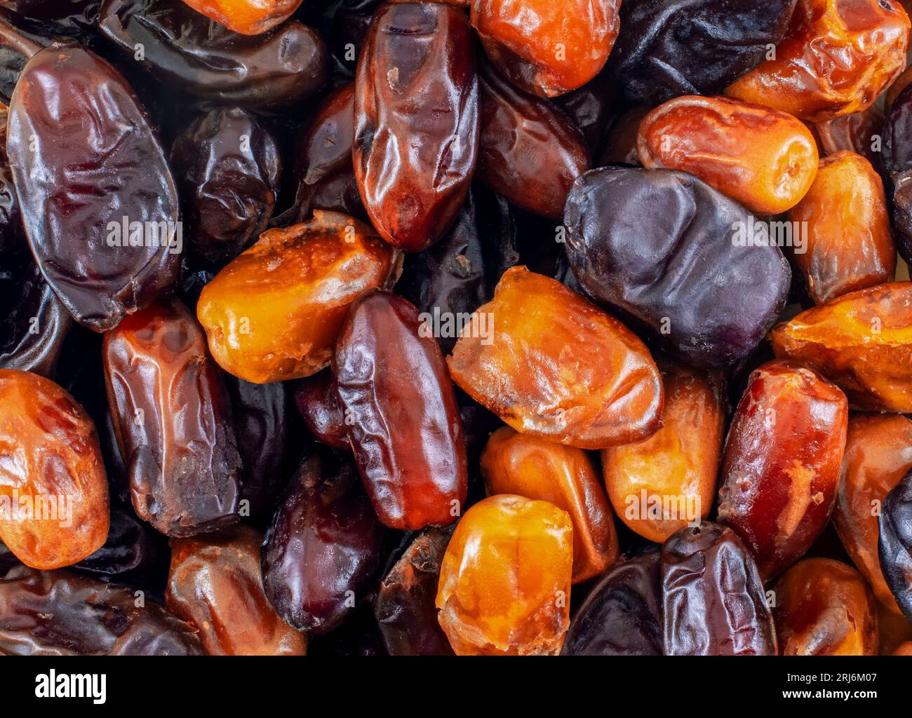 A vibrant closeup image of fresh Middle Eastern dates Stock Photo - Alamy