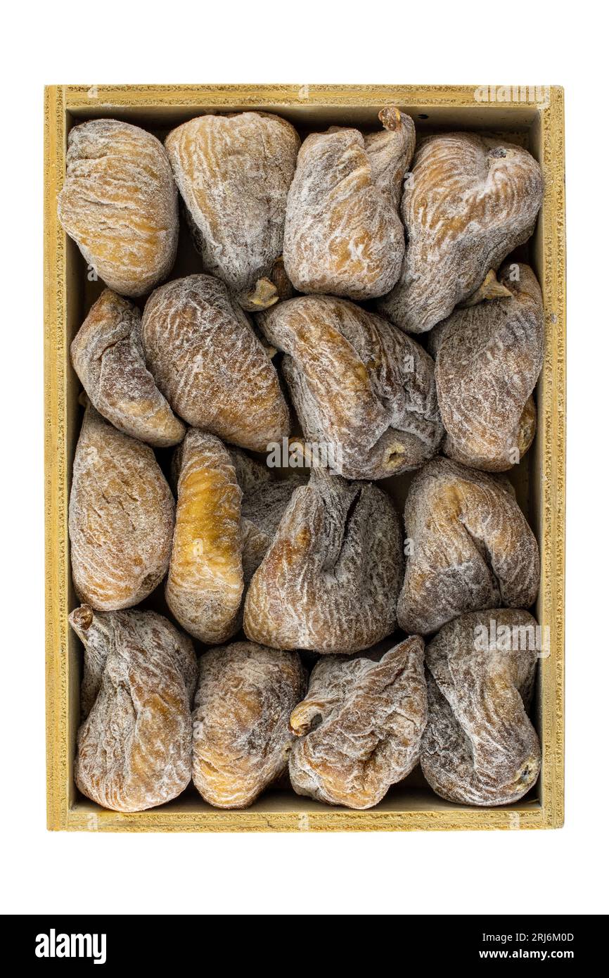 A close-up of a box filled with dried figs Stock Photo - Alamy