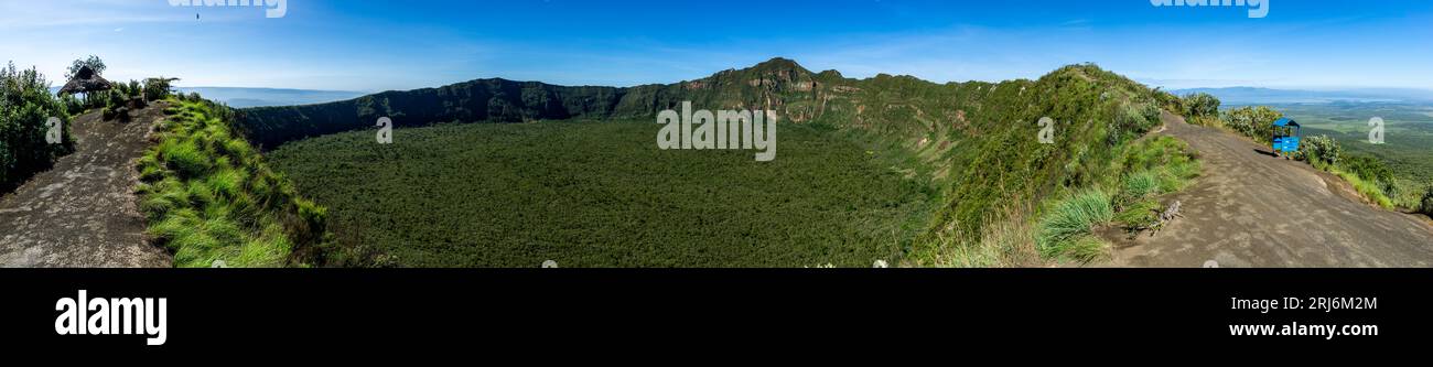 Panorama view of Mount Longonot, Kenya Stock Photo - Alamy
