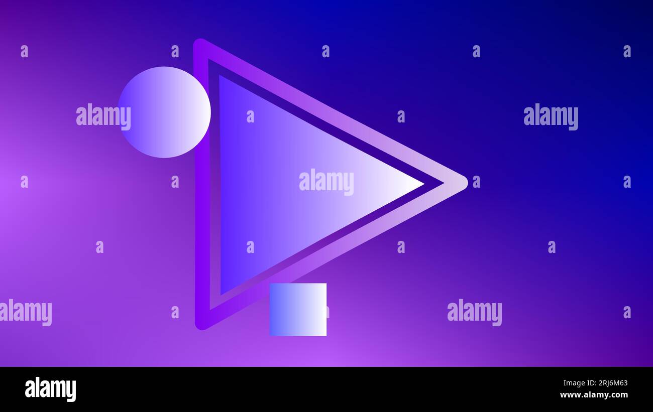 Purple play button Stock Vector Images - Alamy