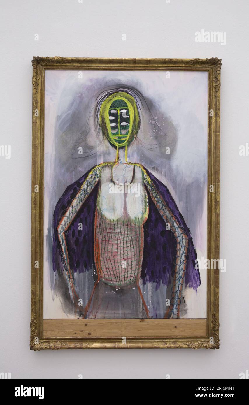 Mathias Domfeld art in Pinakotheke der Moderne in Munich Stock Photo ...