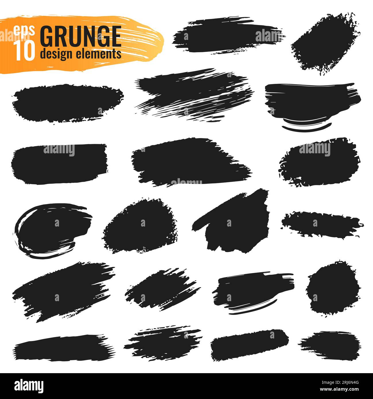 Black ink strokes background Stock Vector Images - Alamy