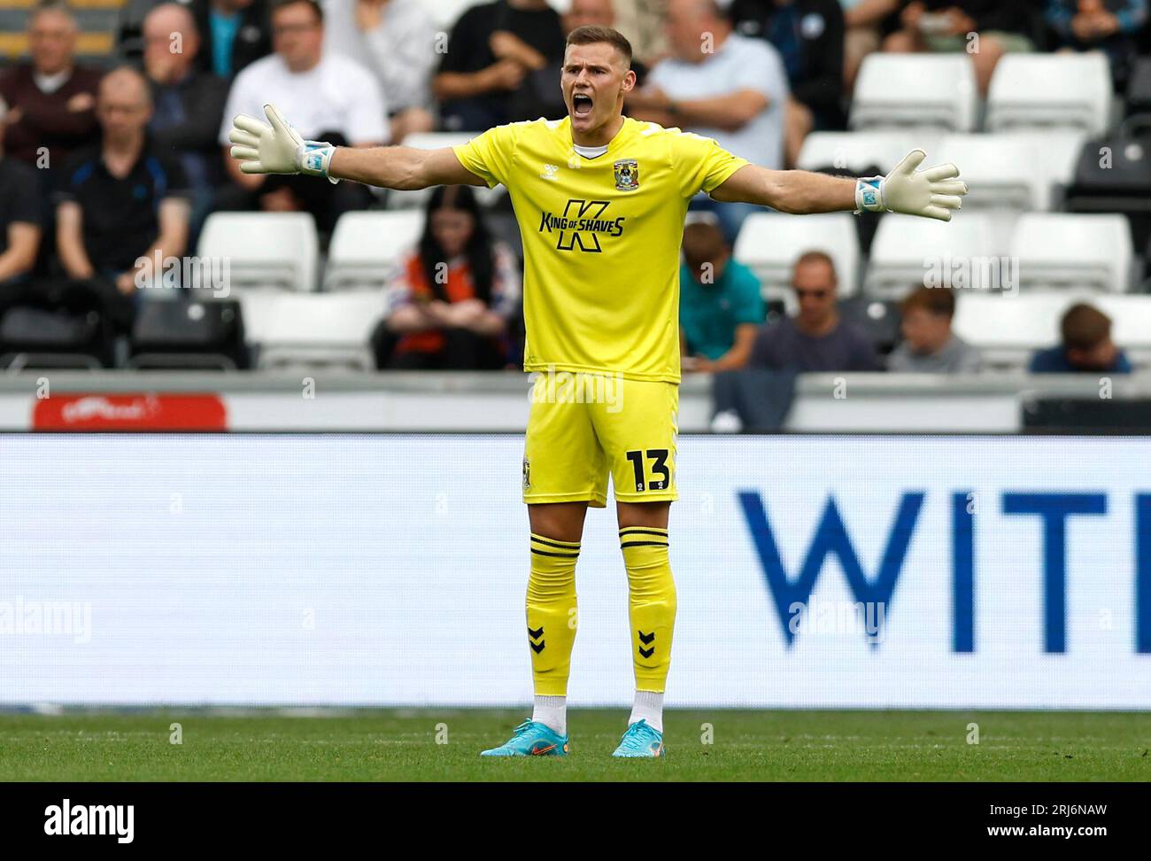 Coventry City goalkeeper Ben Wilson in action during the Sky Bet ...