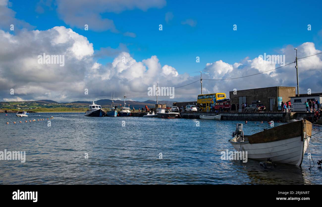 The Harbour at Downings, Sheephaven Bay, County Donegal, Ireland Stock ...