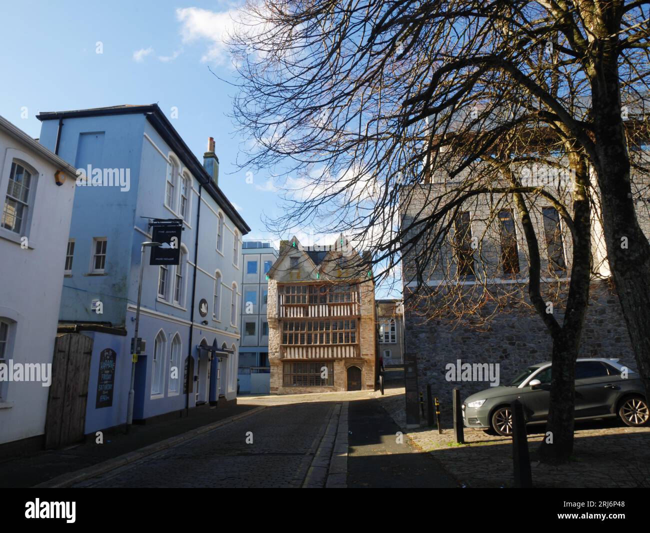 The Merchant's House, St Andrew's Street, Plymouth, Devon Stock Photo ...