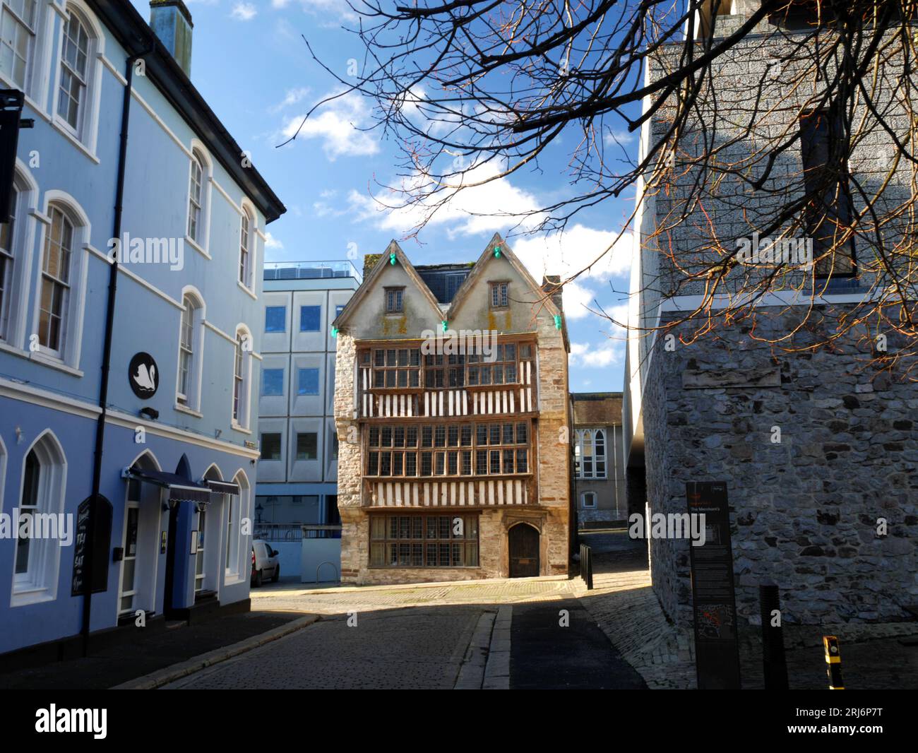 The Merchant's House, St Andrew's Street, Plymouth, Devon Stock Photo ...