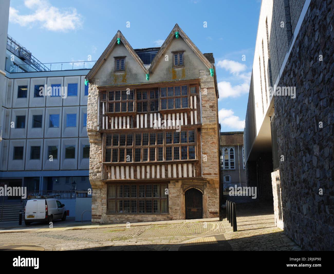 The Merchant's House, St Andrew's Street, Plymouth, Devon Stock Photo ...