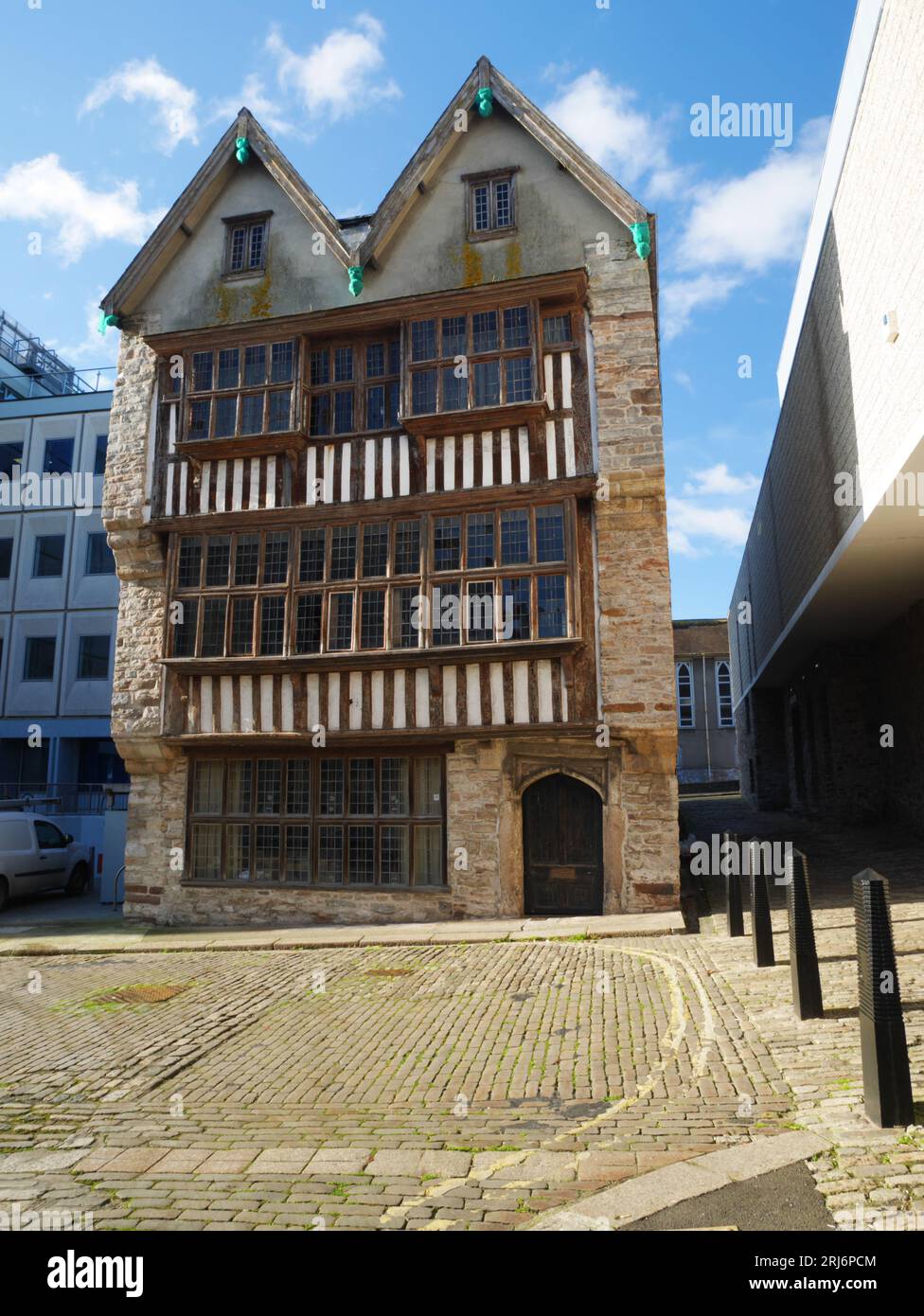 The Merchant's House, St Andrew's Street, Plymouth, Devon Stock Photo ...