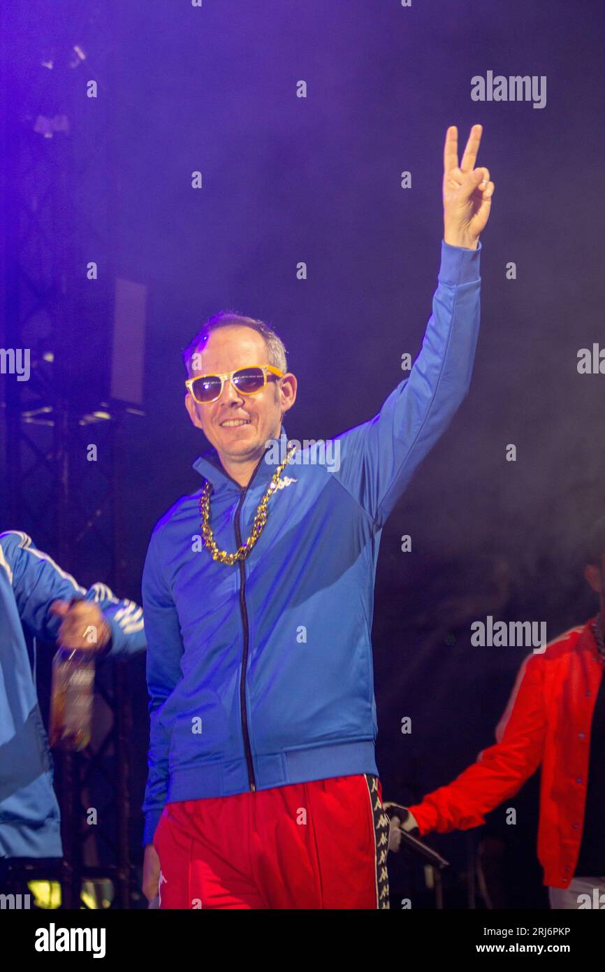 Camp Bestival, Weston Park, Shropshire, UK. 20th Aug, 2023. Goldie ...