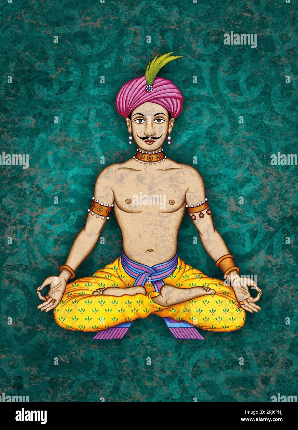 Yoga pose cartoon hi-res stock photography and images - Alamy