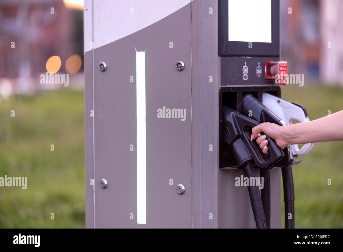Electric Vehicle (EV) Charging Station with Ev Vehicle Power Cable ...