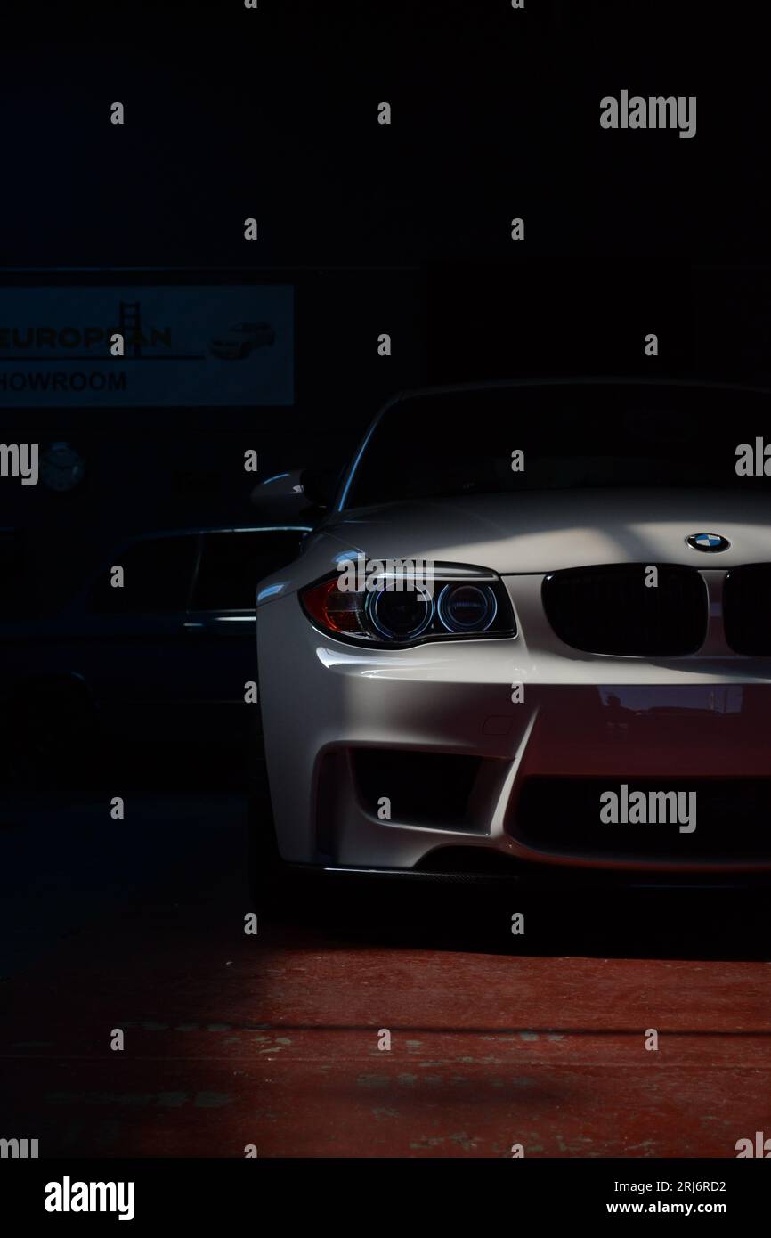 A detailed 2011 BMW E82 1M coupe in Alpine White is owned by SF ...