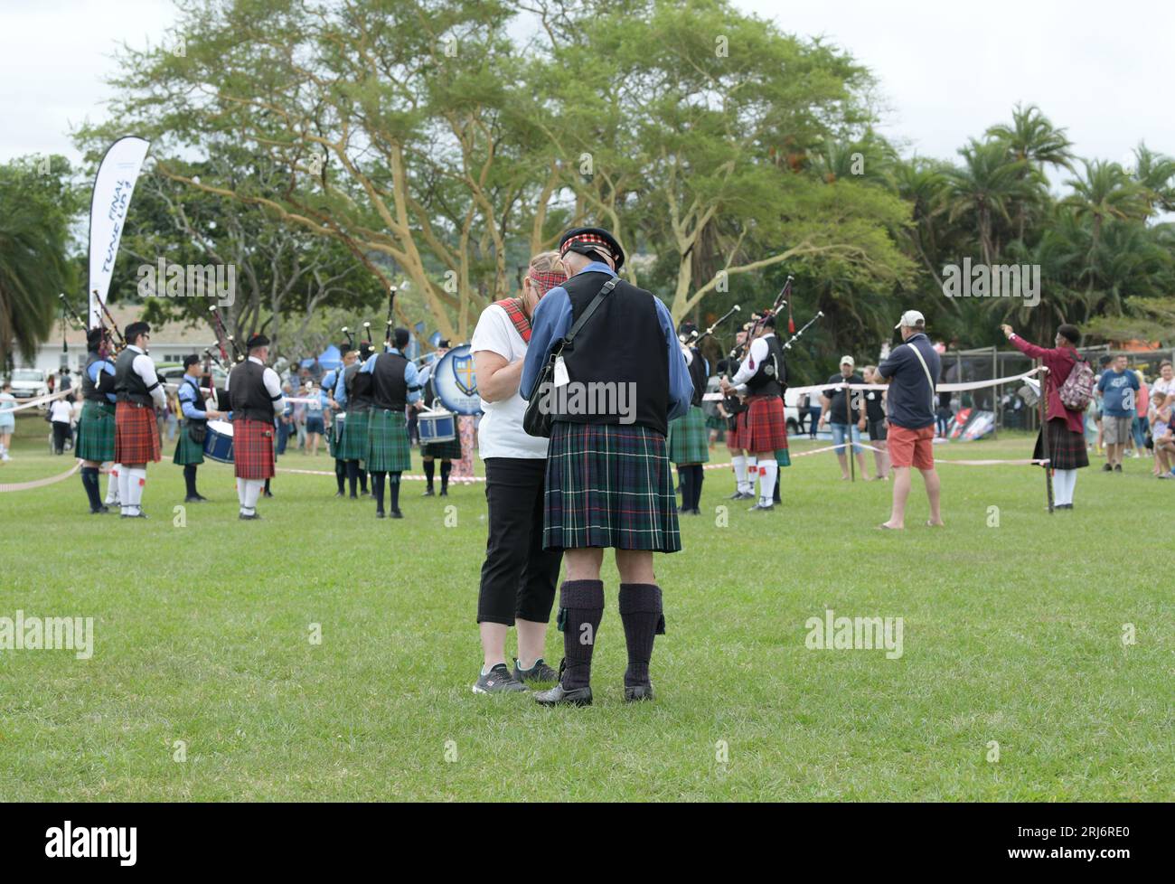 Band Marshall and helper at 60th Highland Gathering 2023, aManzimtoti ...