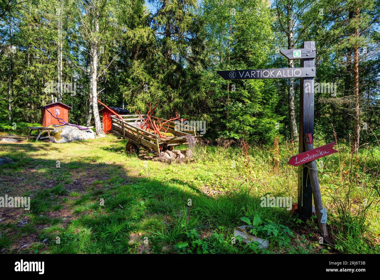 At Vartiosaari island and its nature trail, Helsinki, Finland Stock ...
