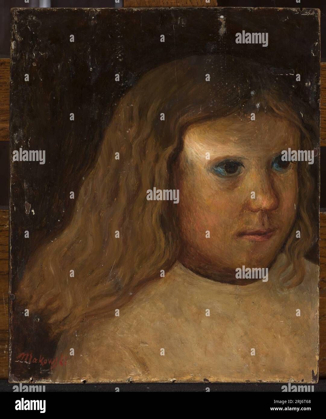 Head of a little girl with unloosed hair circa 1919 by Tadeusz Makowski ...