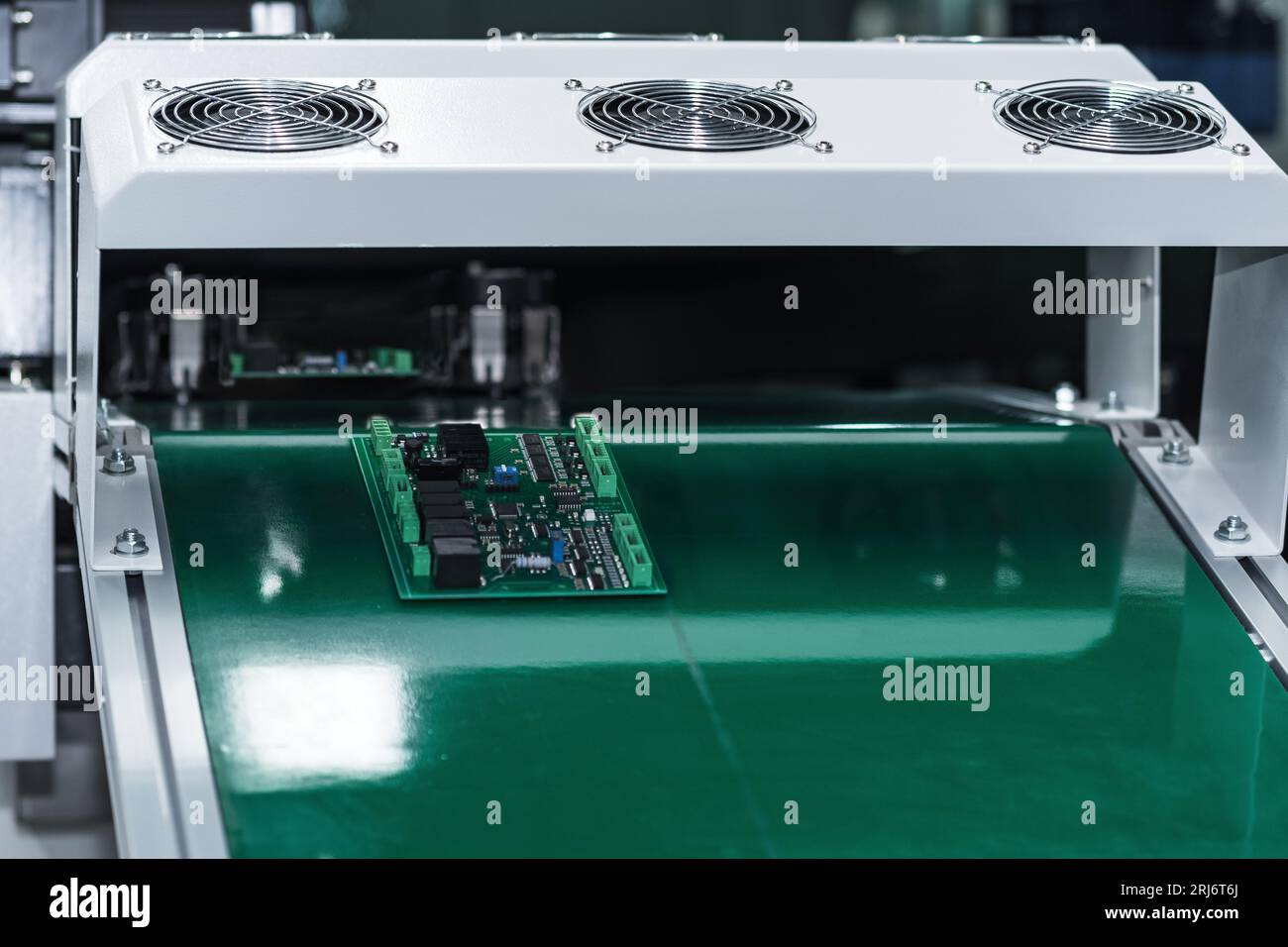 Perm, Russia - June 29, 2023: printed circuit board production on the ...