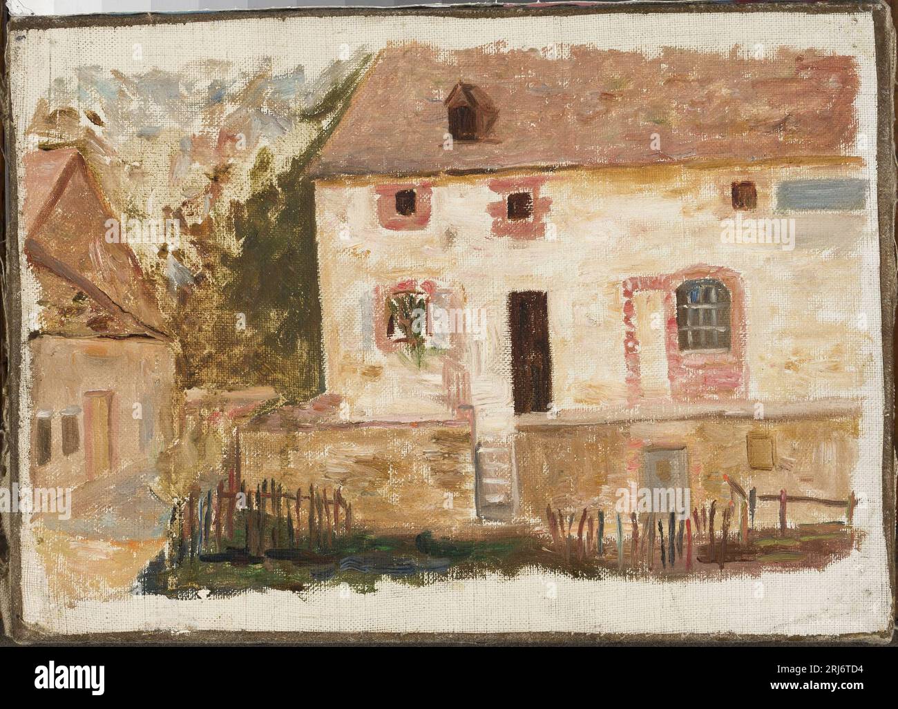 Dom ze sztachetami hi-res stock photography and images - Alamy