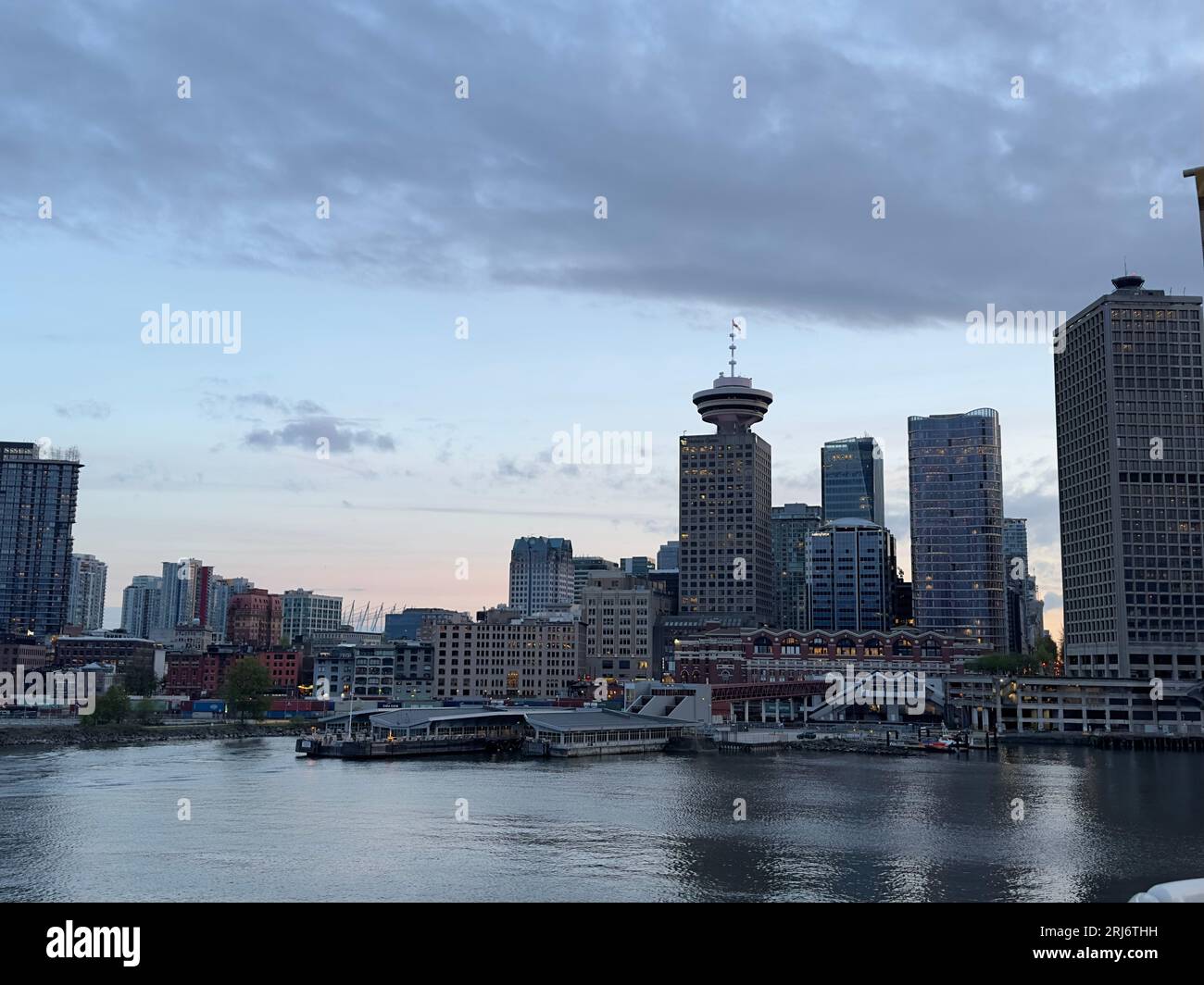 Aerial view of the vibrant city of Vancouver, Canada, featuring ...