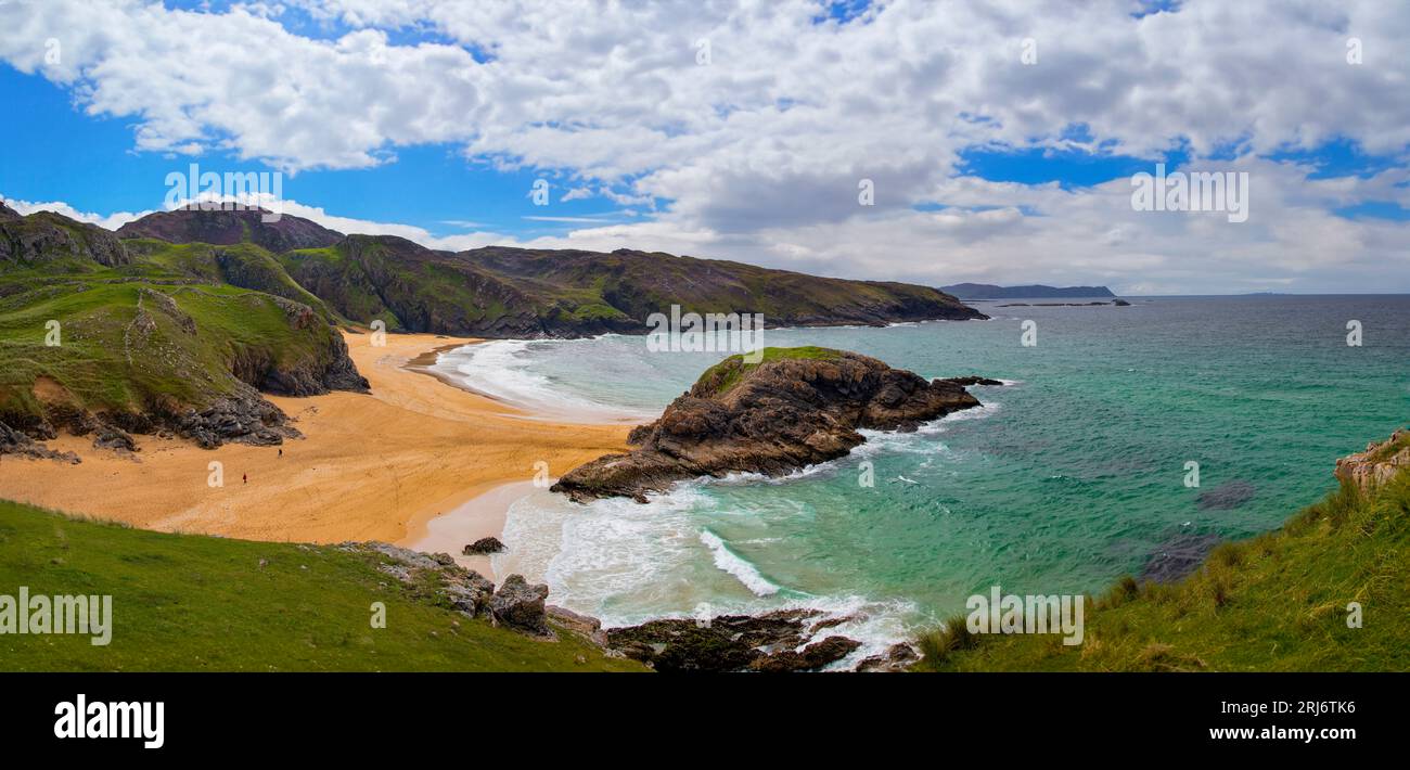 The Murder Hole Beach, Boyeeghter Bay, Melmore Head, Downings, County ...