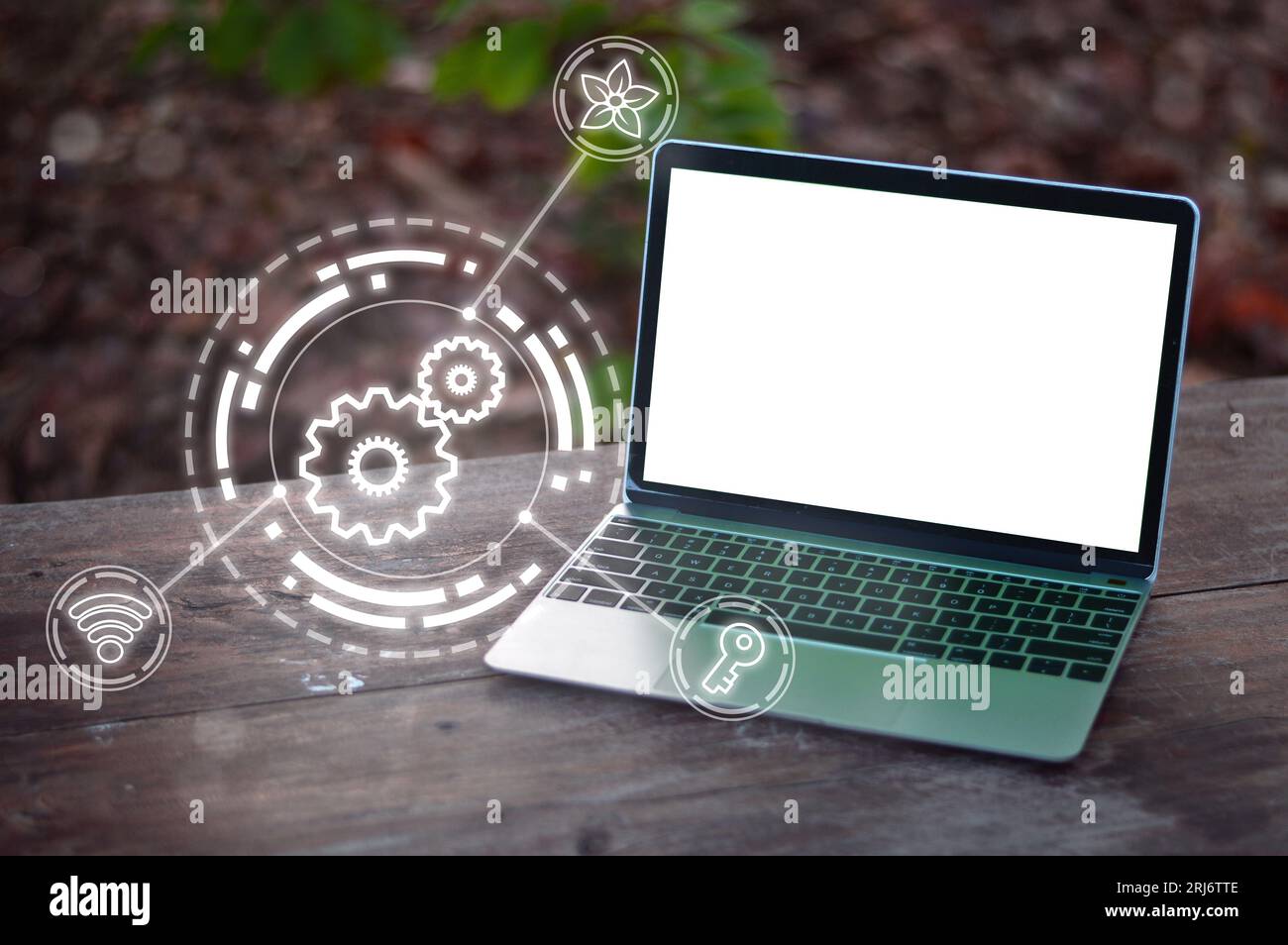 A technology laptops pair nature and sustainable business with security ...