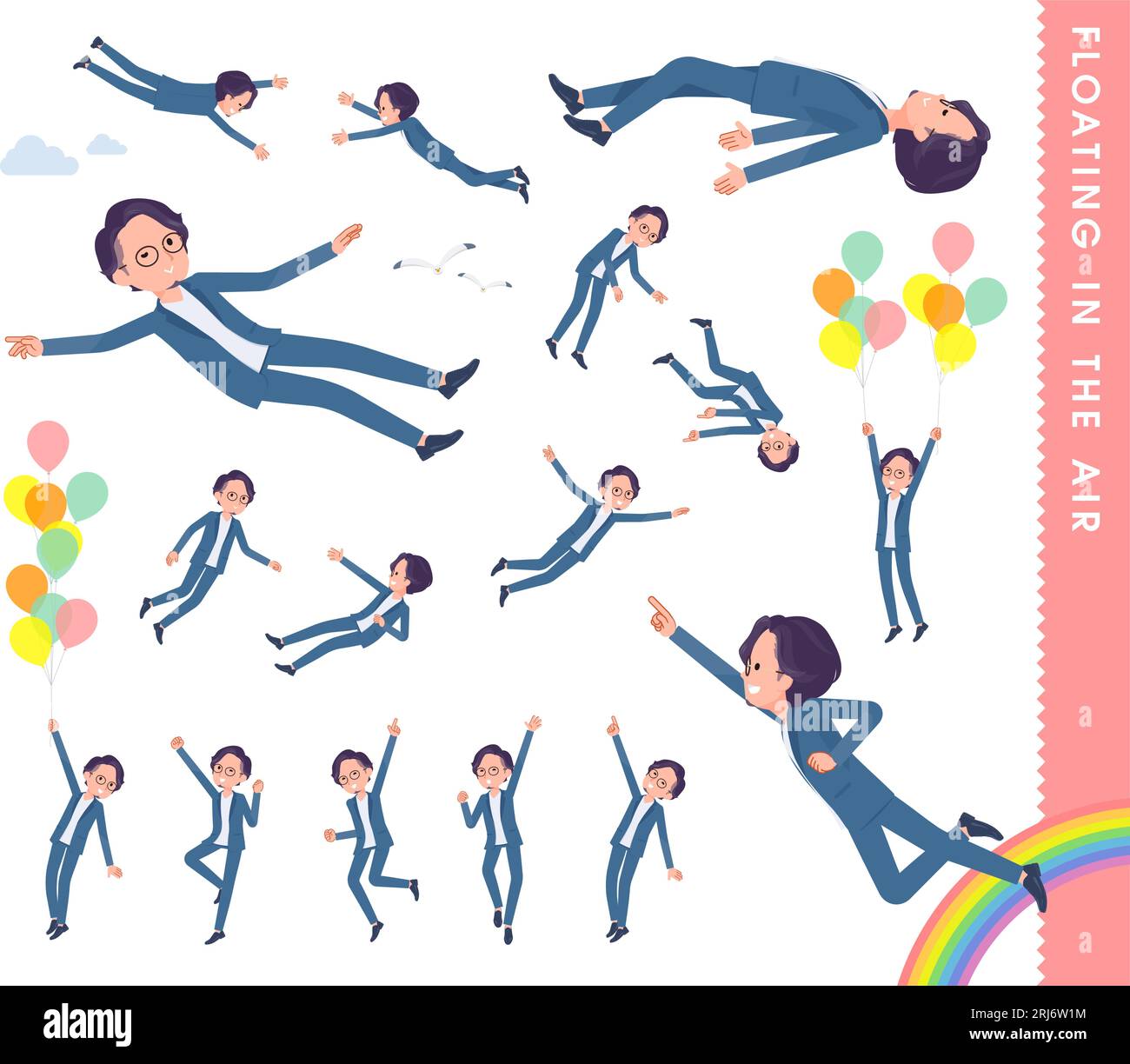 Man floating underwater suit Stock Vector Images - Alamy