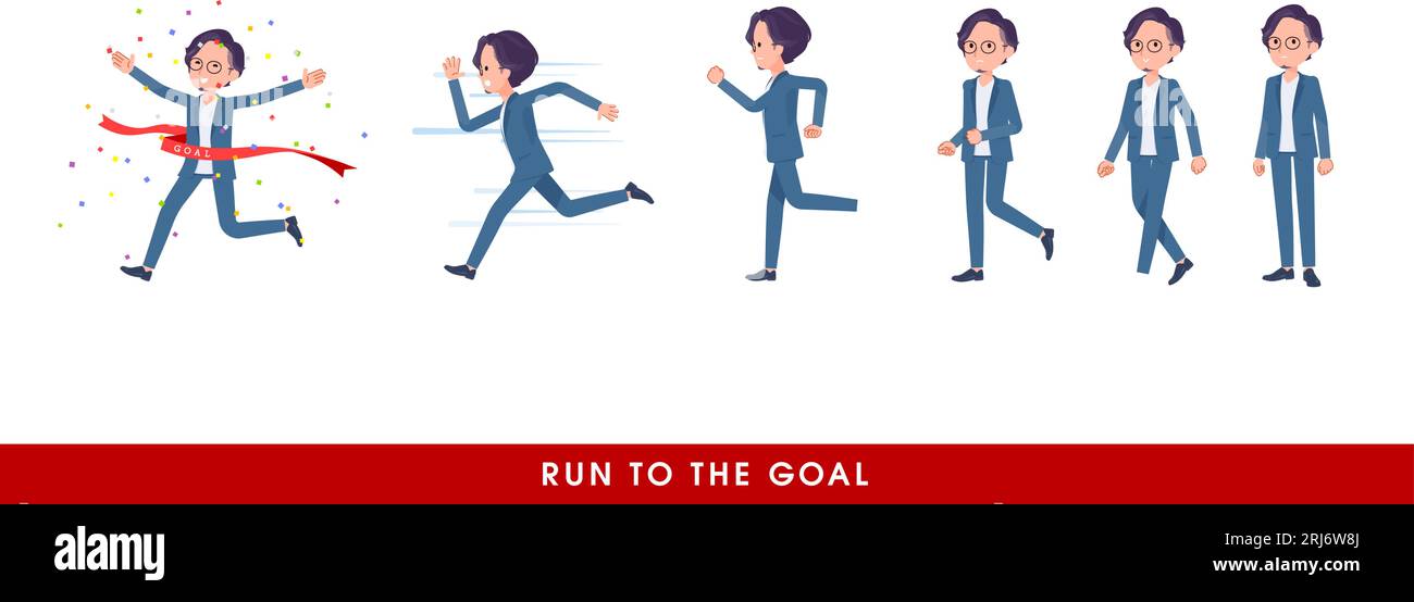 Man start Stock Vector Images - Alamy