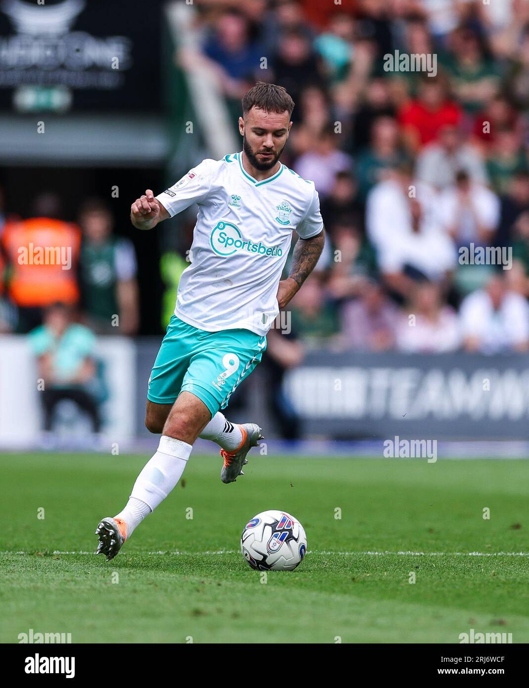 Southampton's Adam Armstrong in action during the Sky Bet Championship ...