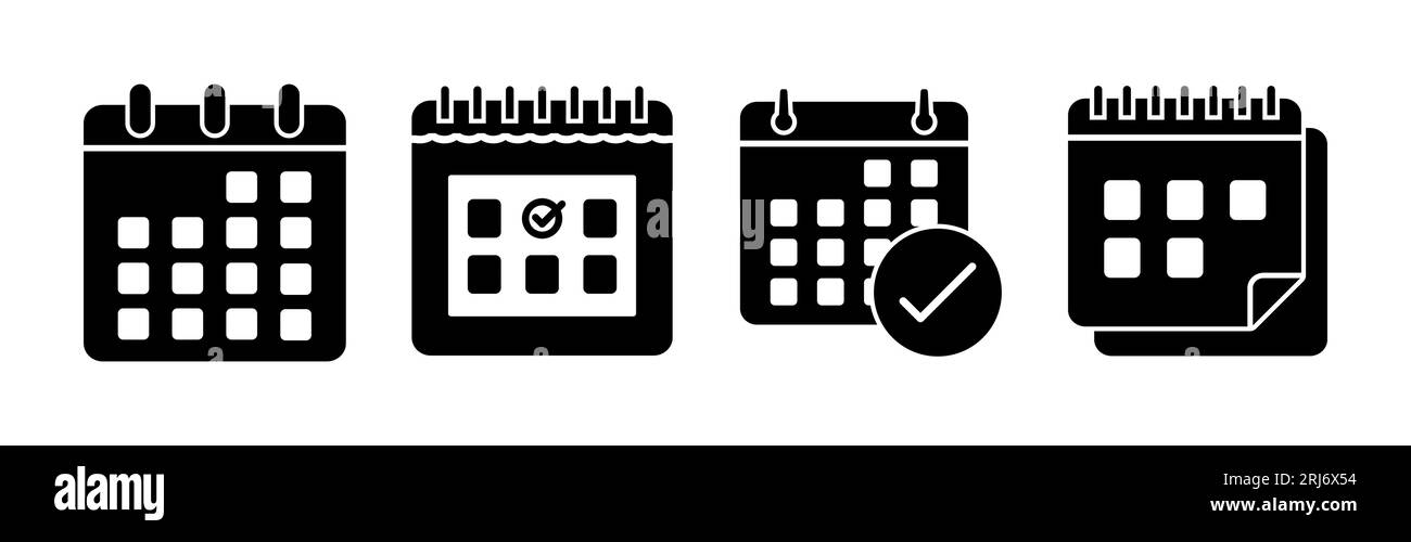calendar icon vector. Calender symbol Stock Vector Image & Art - Alamy