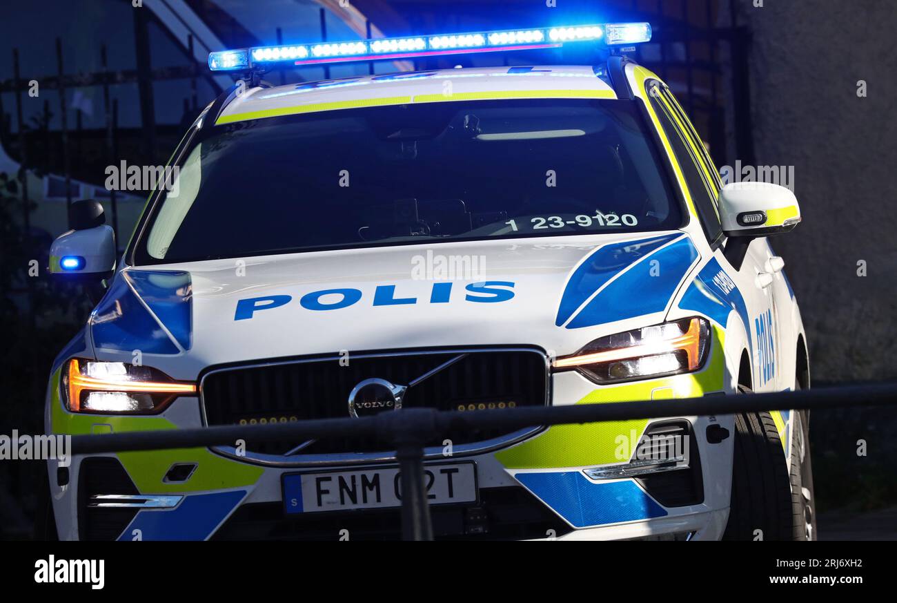 A Swedish police patrol on a mission Stock Photo - Alamy