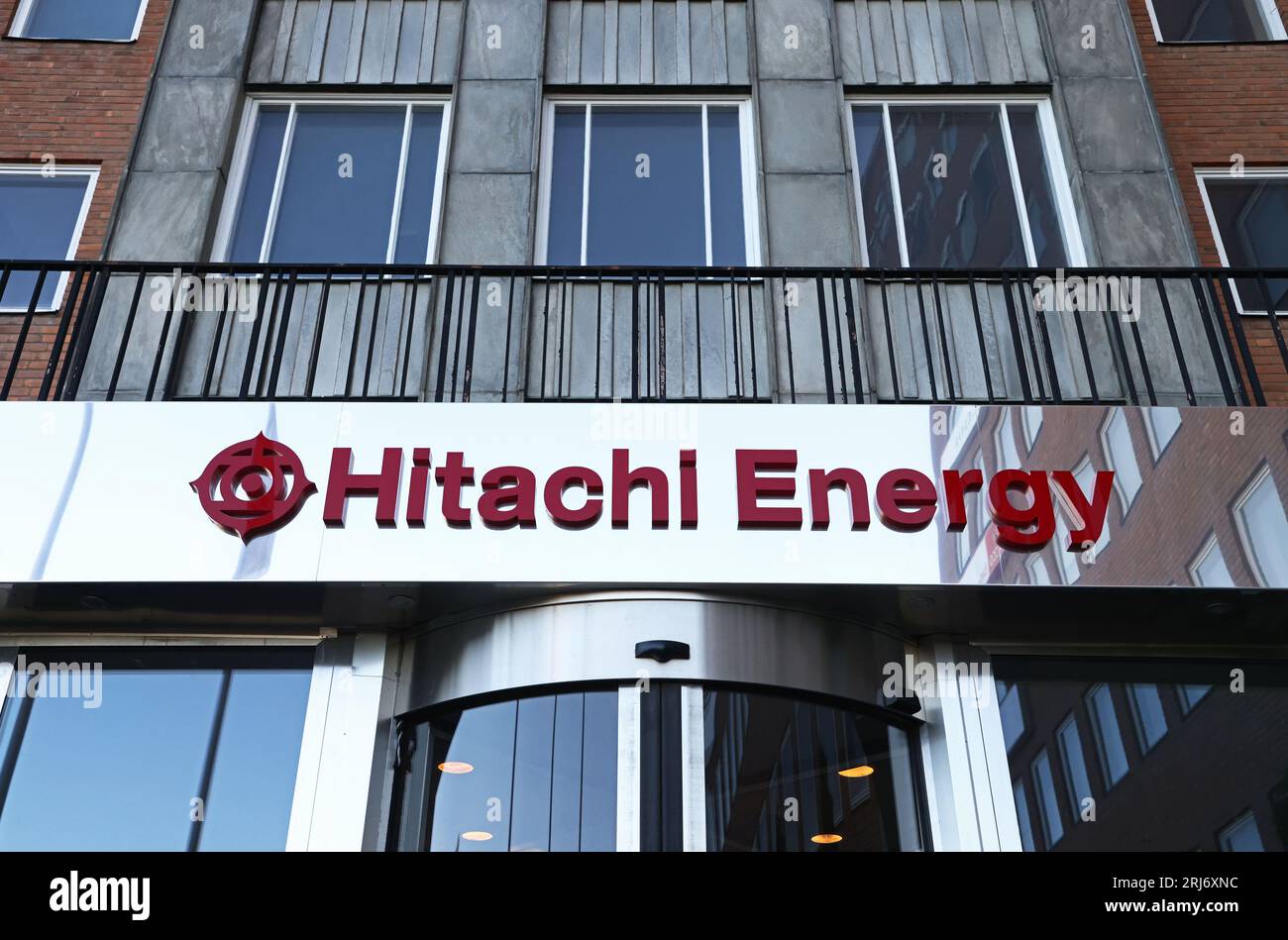 Signs and symbols, Hitachi Energy, Ludvika, Sweden Stock Photo - Alamy
