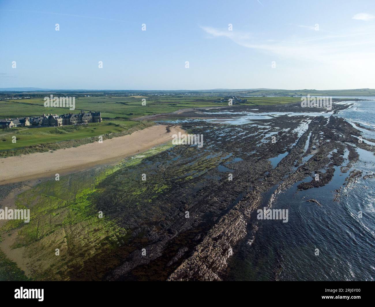 An aerial view of the stunning Doughmore Bay, Ireland Stock Photo - Alamy