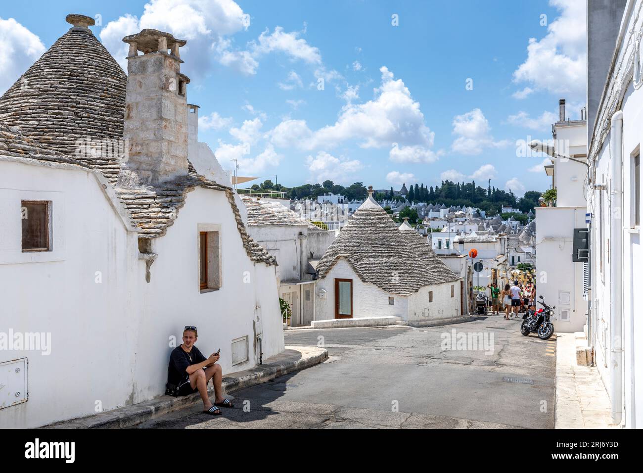 Alberobello, Italy - July 21, 2021: The Trulli of Alberobello in Apulia ...