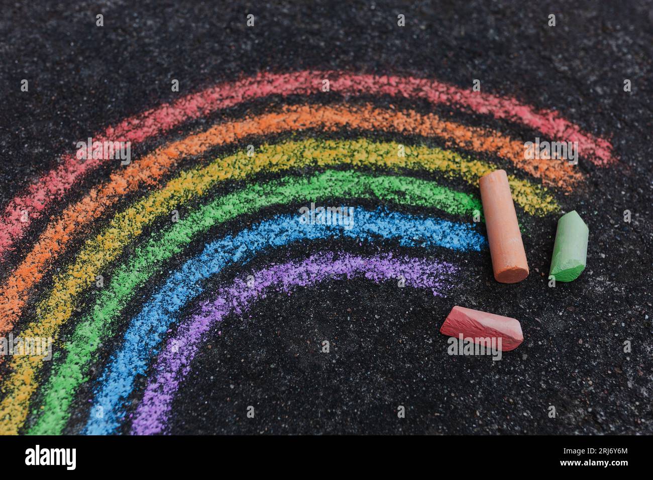 Children drawing aerial hi-res stock photography and images - Alamy