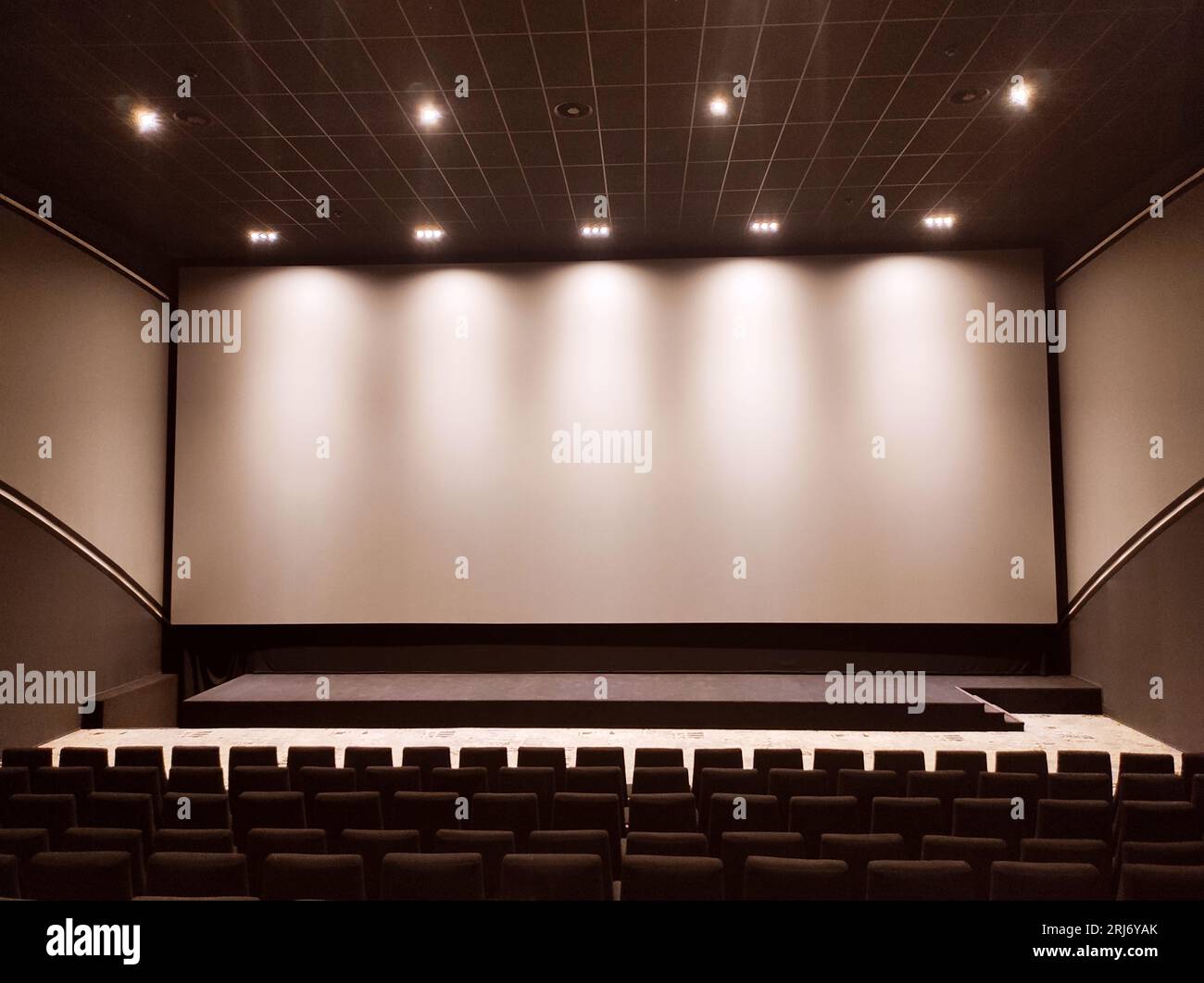 cinema screen on modern cinema Stock Photo - Alamy
