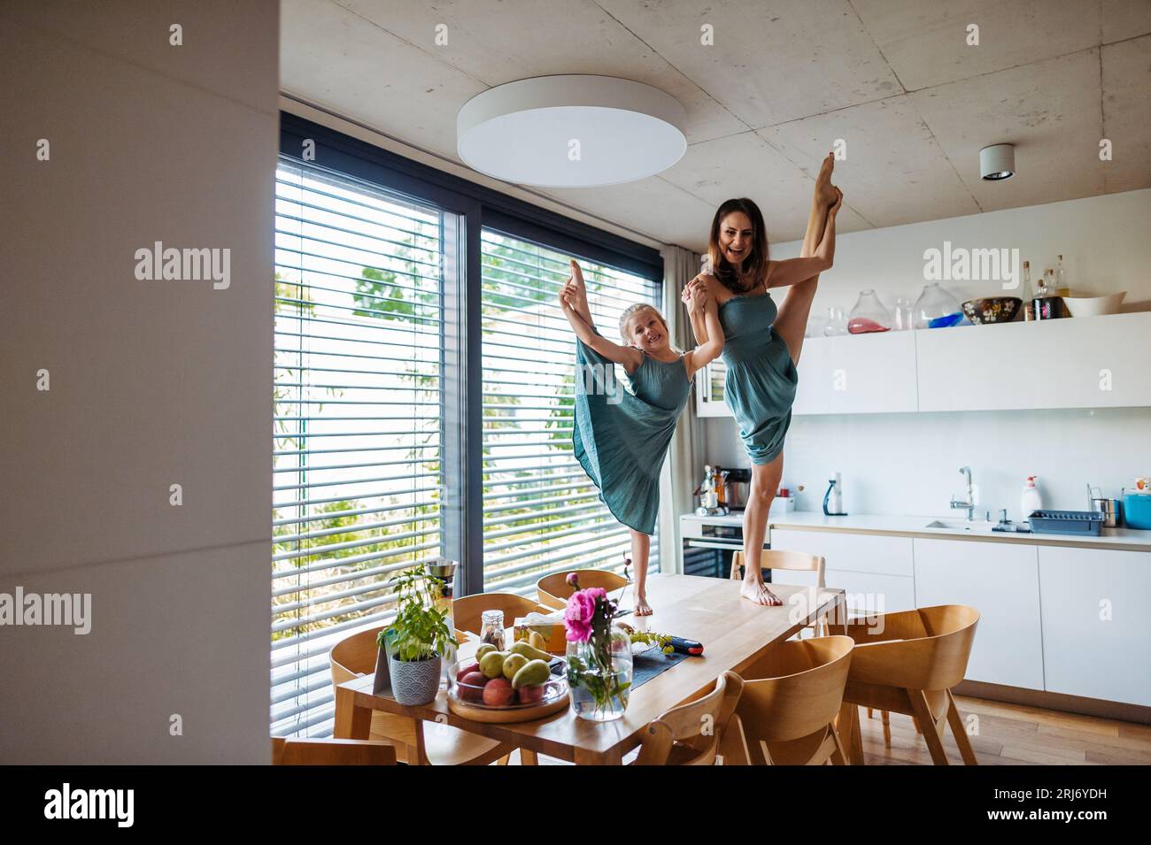 Woman dancing on table hi-res stock photography and images - Alamy