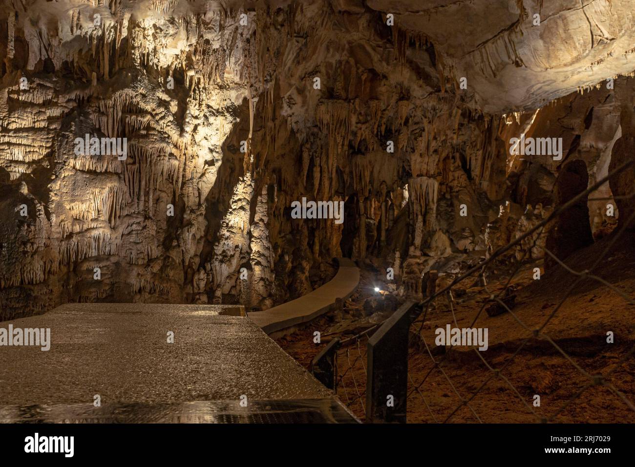 The Cerovacke caves, a naturally formed phenomenon located in the ...