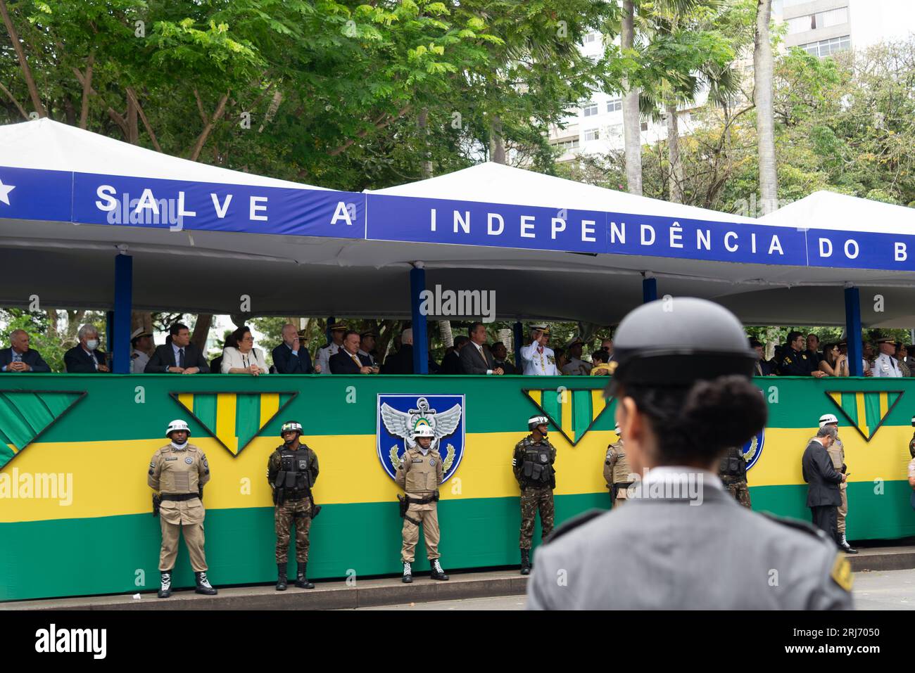 Salvador, Bahia, Brazil - September 07, 2022: Government and armed ...